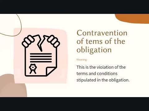 Articles 1169 to 1173 Nature and Effect of Obligations