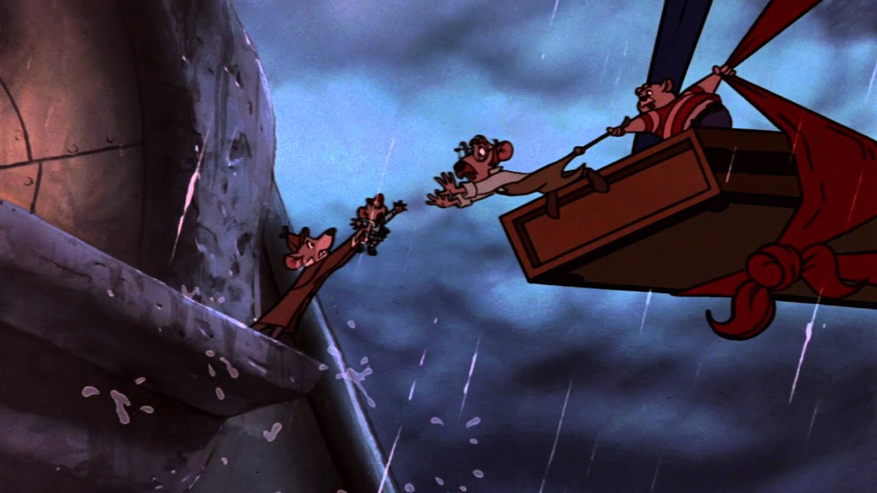 The Great Mouse Detective clock tower scene