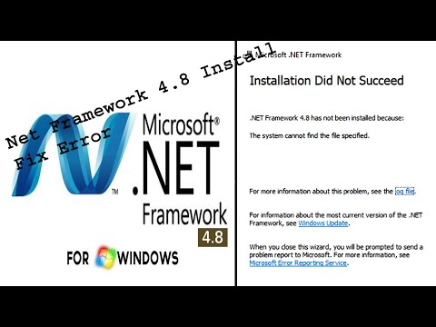 How To Install Microsoft .Net Framework 4.8 in Windows 7 / Fix error installing .