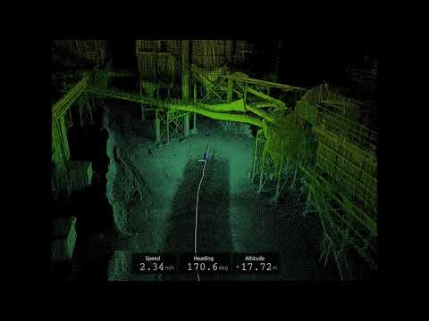 Exyn GPS-denied SLAM of Mine Stockyard for 2.7 km