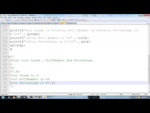 Learn C Programming In Hindi | Scanning Multiple Values Using scanf function - Mind Luster