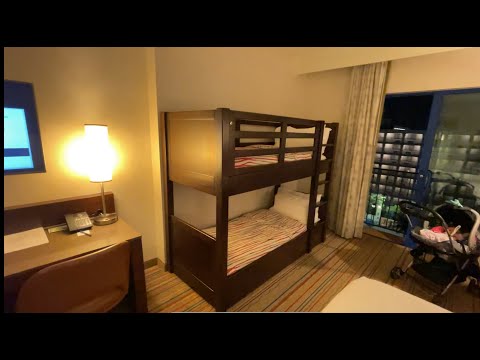 Courtyard Marriott Disneyland California Walkaround review information Splash Pad Bunk Beds Anaheim