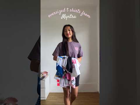 Oversized tshirts from myntra