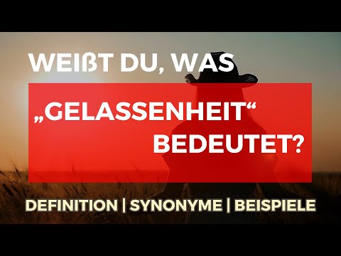 What does "SERENITY" mean? | Definition, synonyms & examples | Learn German B2, C1, C2