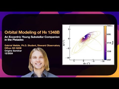 Orbital Modeling of HII 1348B: An Eccentric Young Substellar Companion (Gabe Weible, UA/Steward)