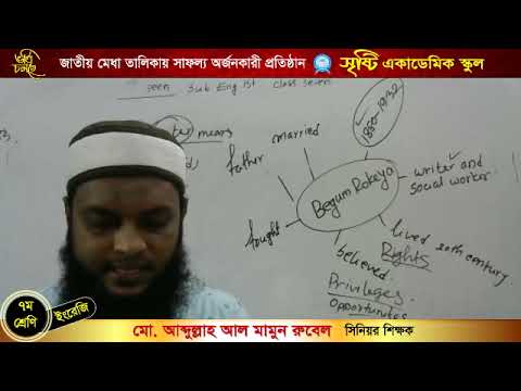 Abdullah Al Mamun Senior Teacher Class 7 Sub English 1st Paper Topic Seen passage Begum Rokeya