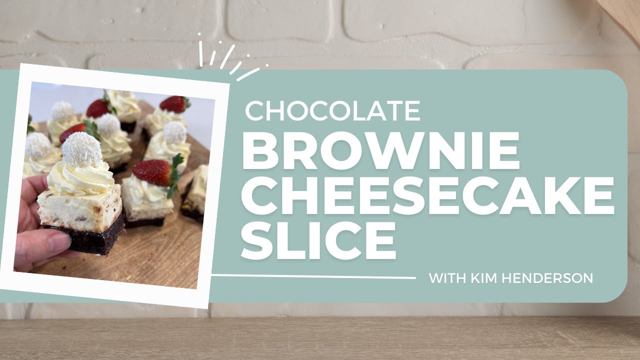 Chocolate GF Brownie and Cheesecake Slice