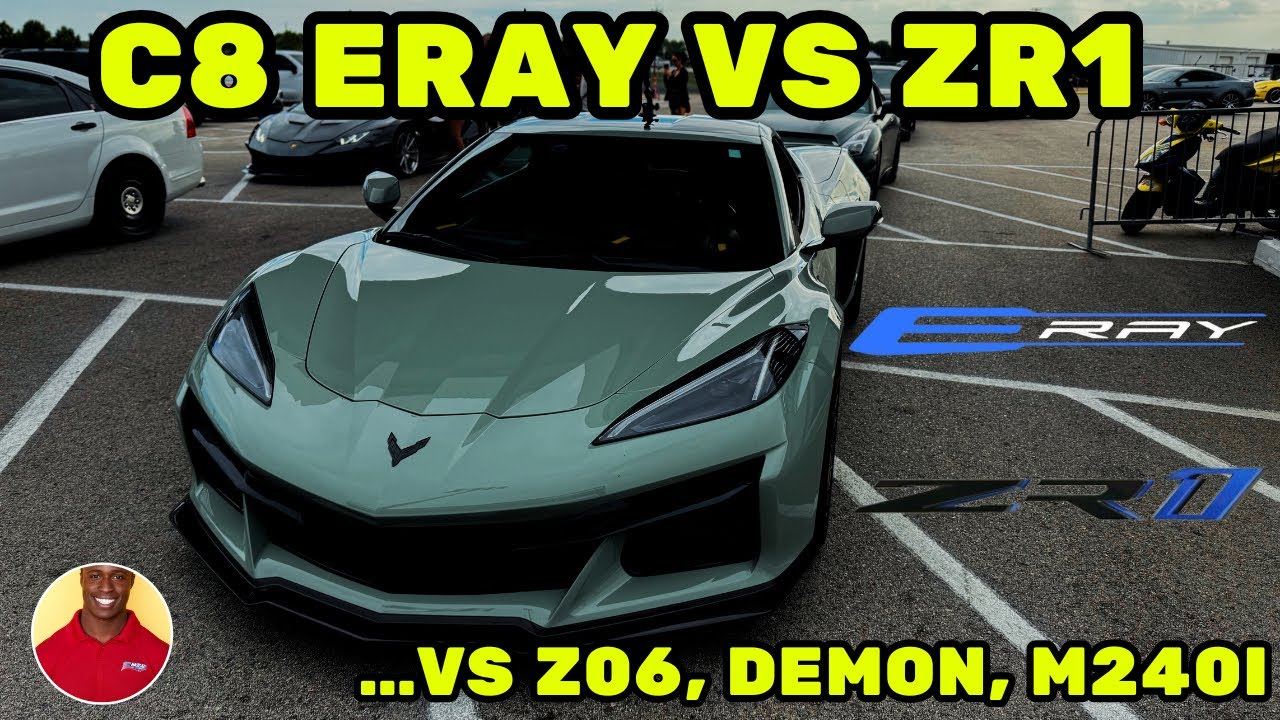 C8 eRay Dominates the Drag Strip: A Showdown Against ZR1, Z06, and ...