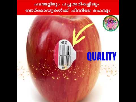 പഴങ്ങളിലെ സ്റ്റിക്കറുകളിൽ കോഡുകളുടെ മറഞ്ഞിരിക്കുന്ന അർത്ഥം| Stickers on Fruits in Malayalam #shorts