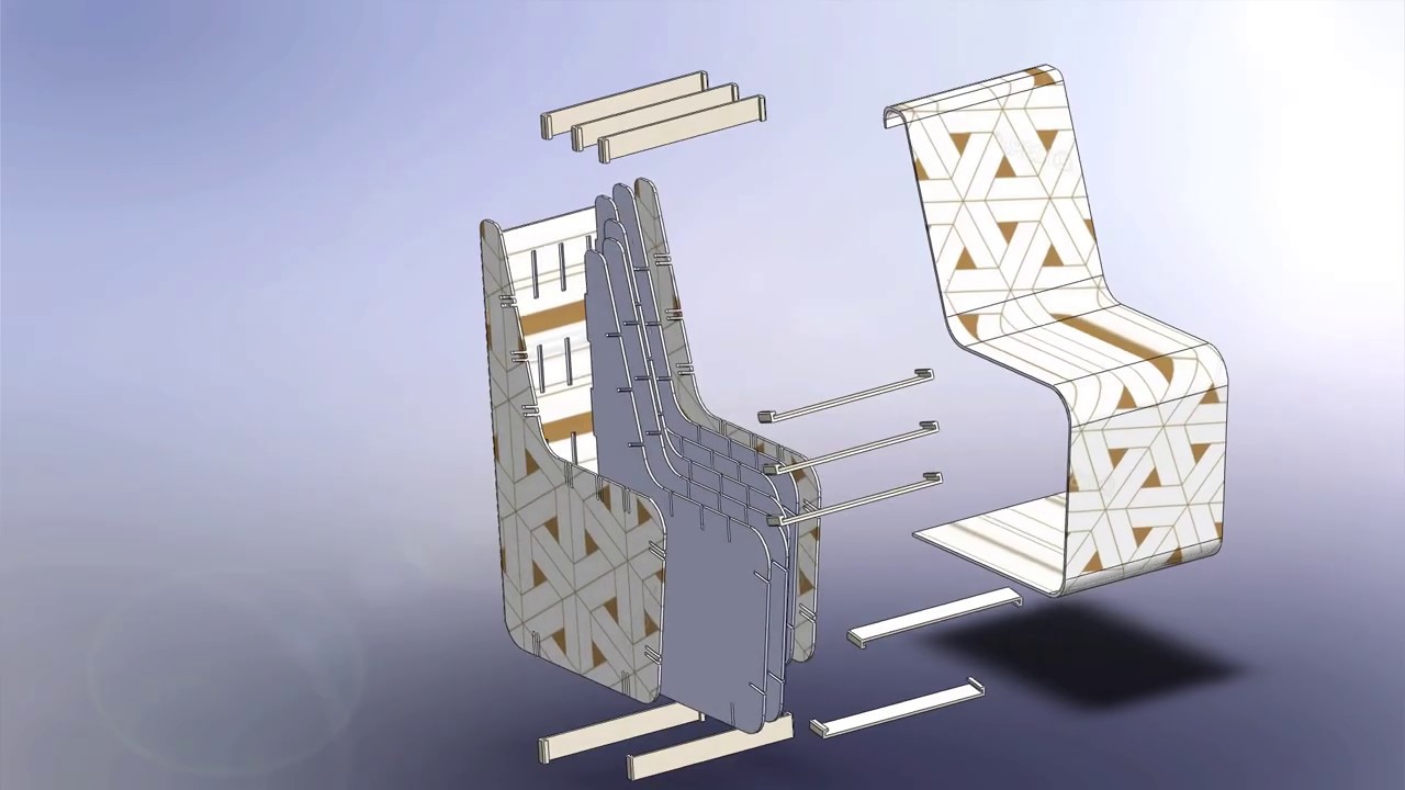 Cardboard Chair Solidworks Simulation