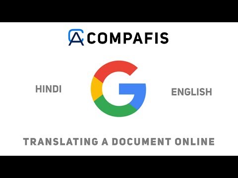 How to translate a document online | Google Translate | CA