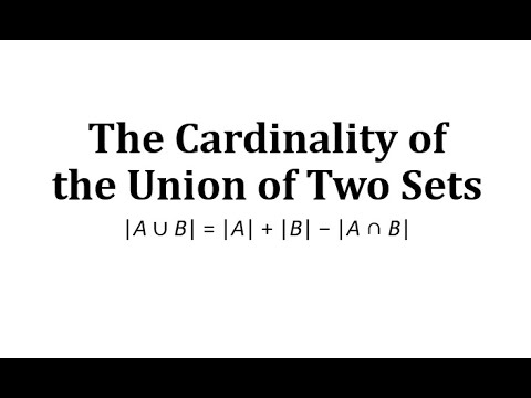 The Cardinality of the Union of Two Sets | Math Help from Arithmetic ...