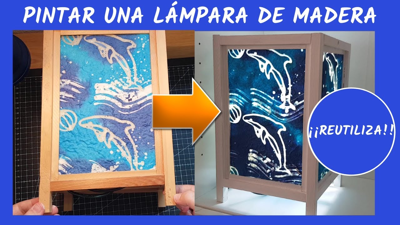 Pintar una lámpara de madera para darle una segunda vida | Bricolaje