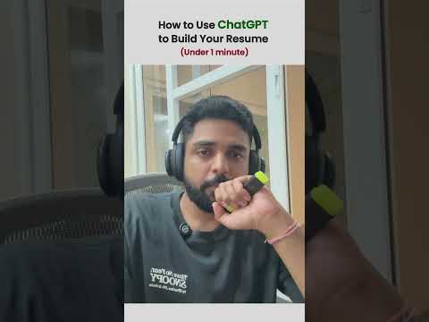 How to Use ChatGPT to Build Your Resume | AI Resume Builder #chatgpt #claude #googlegemini