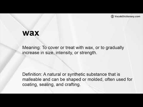 wax Meaning