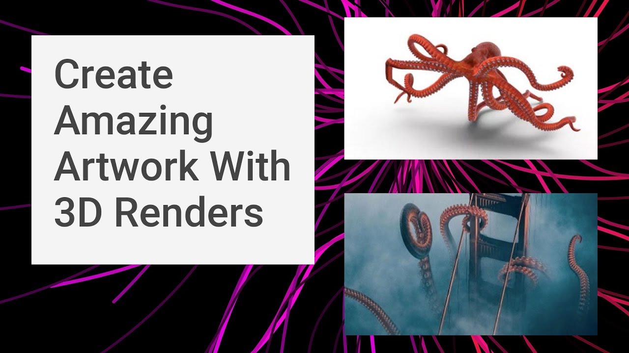 Using 3D Renders for 2D Graphic Designs & Artwork: Creative Inspiration