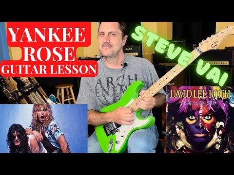Yankee Rose Guitar Lesson - Steve Vai - Guitar Masterpiece On Eat 'Em And Smile With David Lee Roth