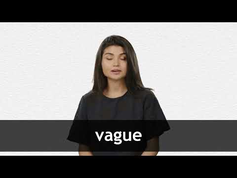 How to pronounce VAGUE in American English