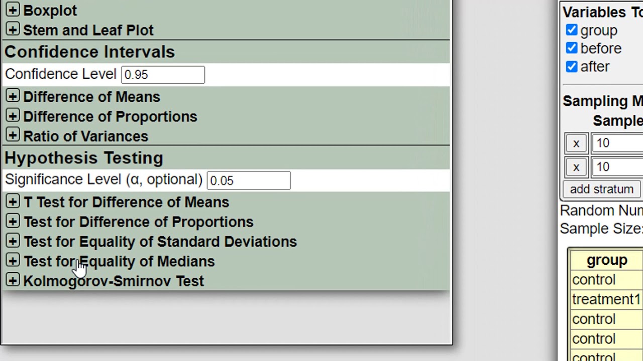 statpowers - nonparametric tests