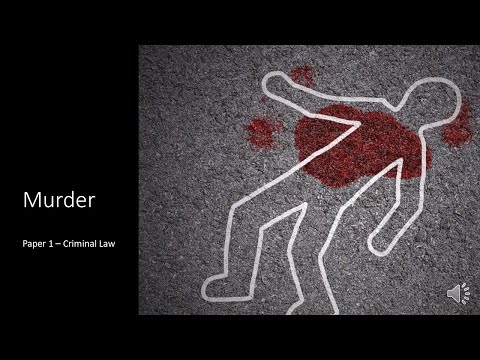 Murder (A Level Law)