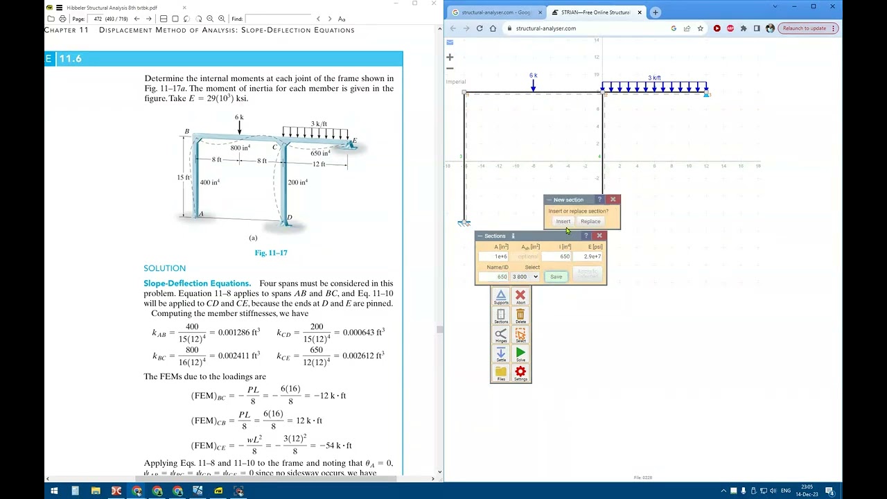 STRIAN 2.0 Structural analysis software Online Free – Frame calculator