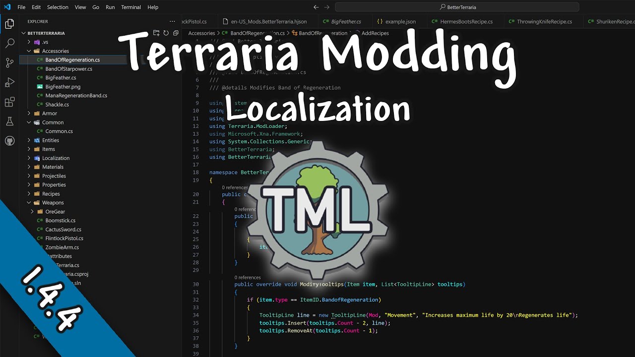 Localization - Terraria Modding Tutorial (1.4.4)