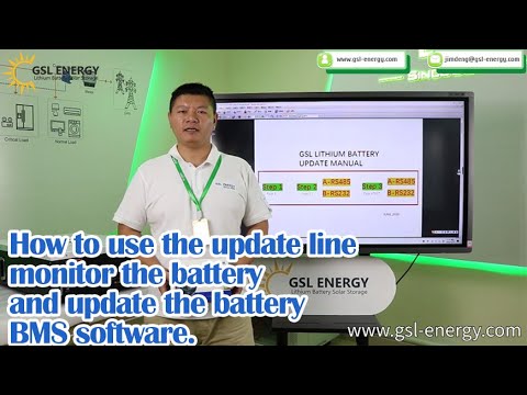 How to use the update line monitor the battery and update the battery BMS software.