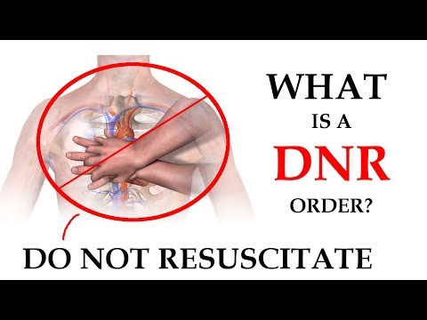 What does DNR order mean for patients?