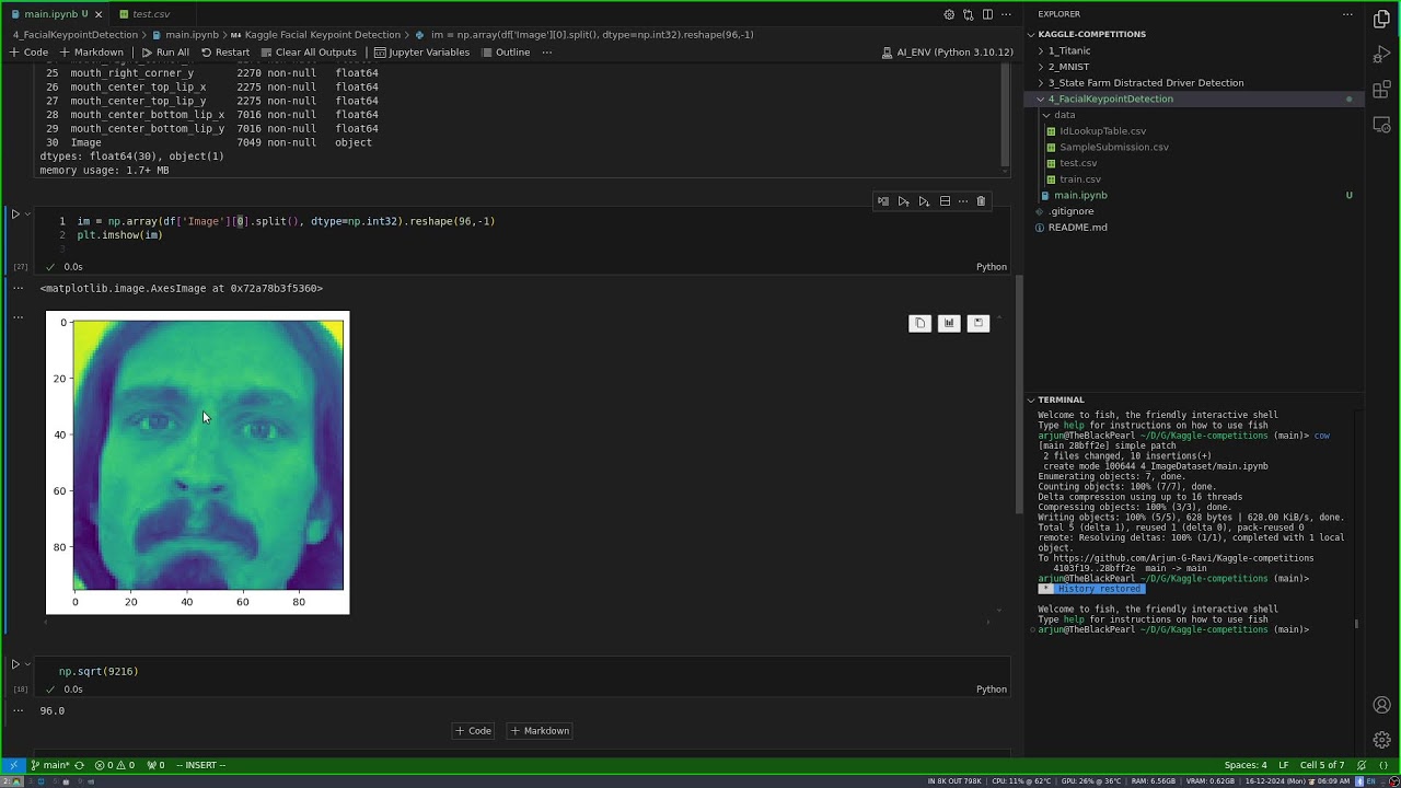 Kaggling: Facial Keypoints Detection | Part: 1