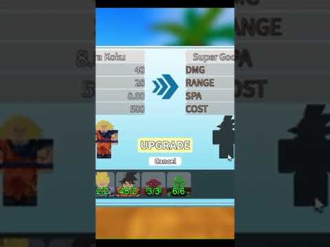 Goku super Saiyan god✨#allstartowerdefense#roblox#goku#astd