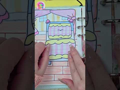 Paper DIY #drawing #bedroom #tutorial #shorts