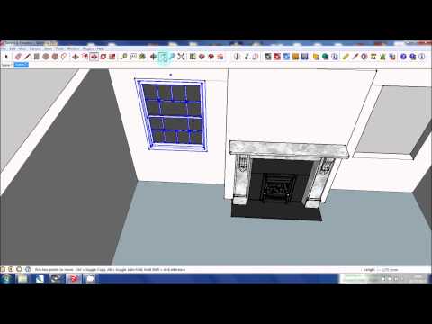 SketchUp Tutorial - Textures, 3D Warehouse, Follow Me Tool