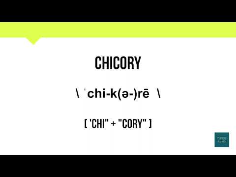 How To Pronounce Chicory | Meaning | Pronunciation