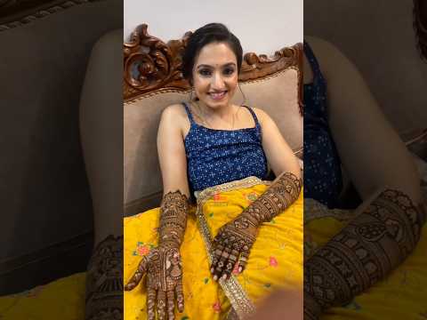 Sandalwood Serial actress Vaishnavi Gowda Mehandi ceremony✨❤️ #mehandidesign #vaishnavigowda #shorts