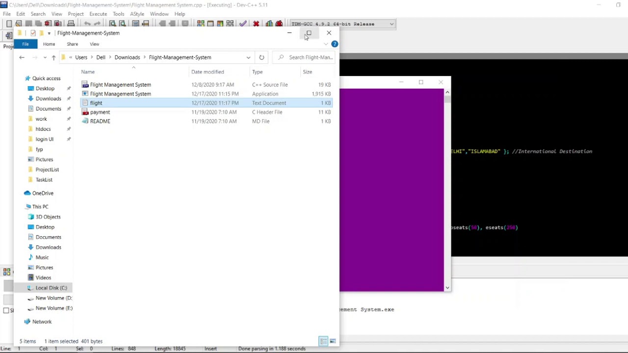 Flight Management System in C++ with source code | Source Code & Projects
