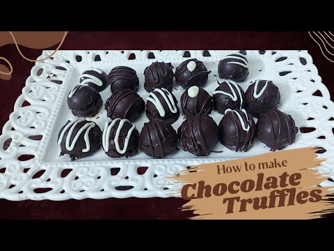 Chocolate truffles|Homemade Chocolate truffles |Easy chocolate truffles |