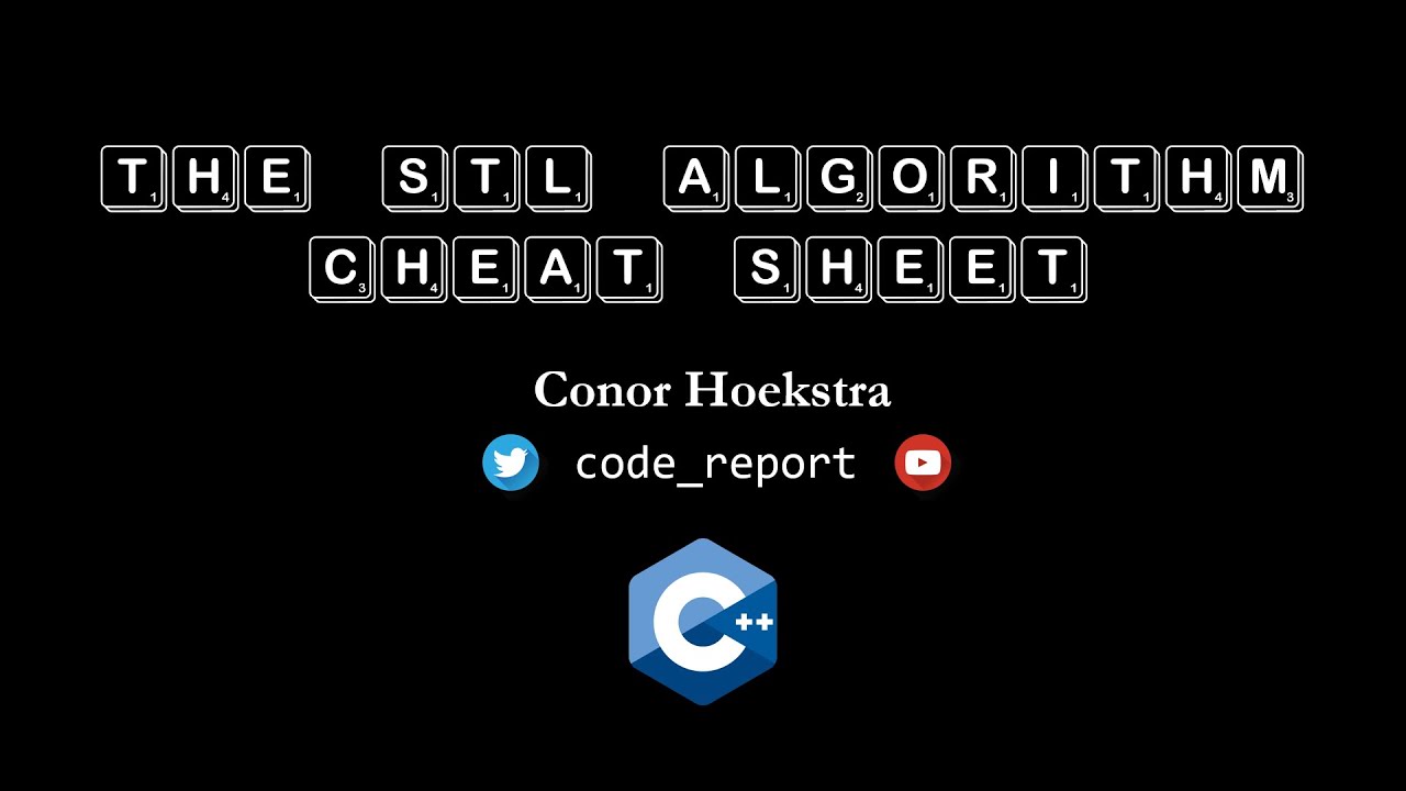 The STL Algorithm Cheat Sheet