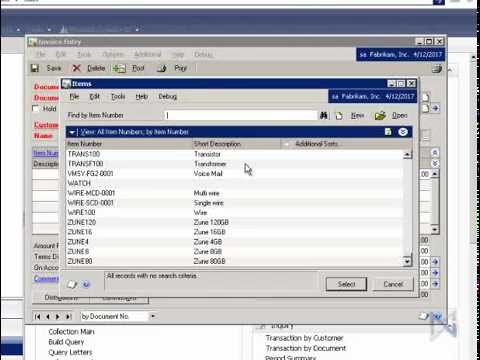 Processing Credit Cards for Invoices in Microsoft Dynamics GP