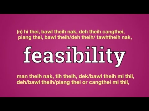 feasibility meaning in English Ngawn