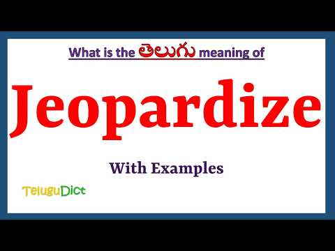 Jeopardize Meaning in Telugu | Jeopardize in Telugu | Jeopardize in Telugu Dictionary |