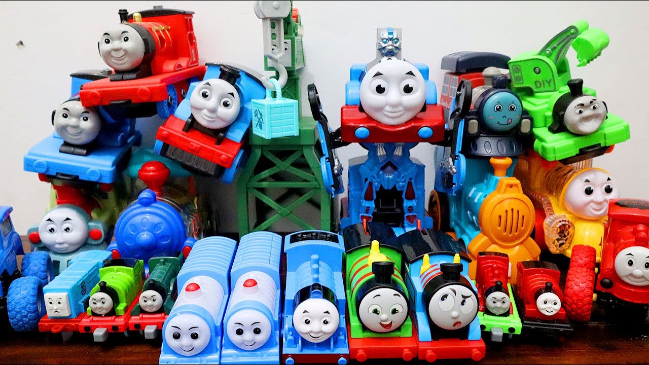 Merakit Mainan Kereta Api Thomas and Friends, Tayo Si Bus Kecil , Unboxing Mainan Kereta Api ASMR 45