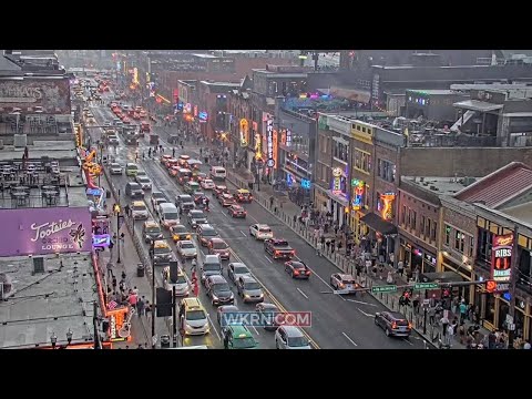 VIDEO: Time-lapse of storm rolling into Downtown Nashville on Broadway