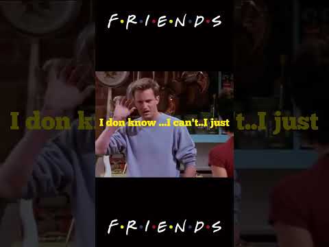 Chandler is in love with joey's girlfriend