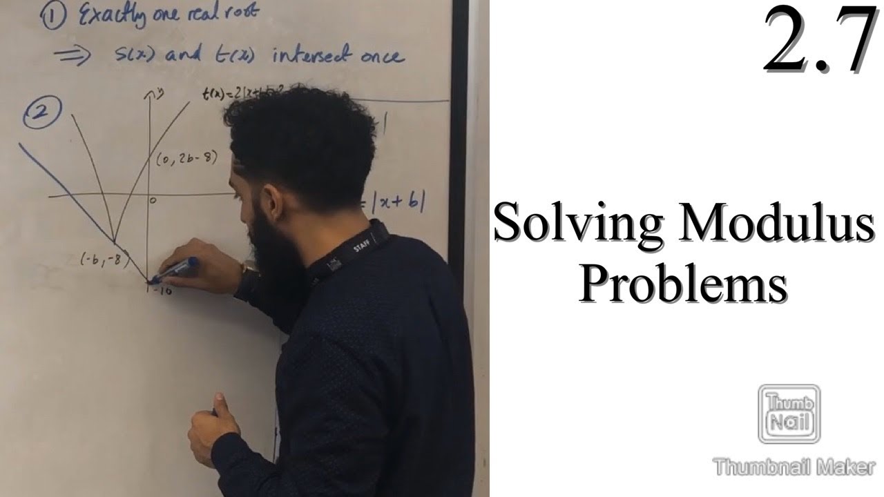 Edexcel A level Maths: 2.7 Solving Modulus Problems