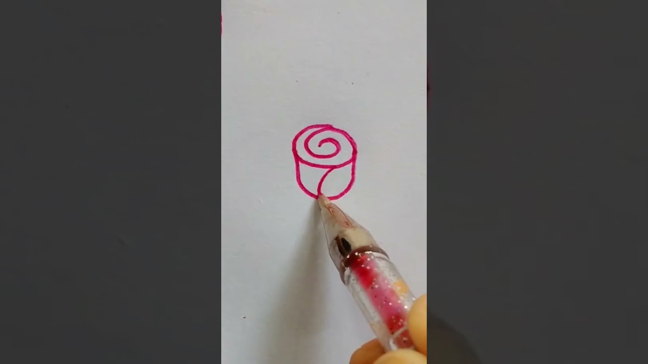 #shorts How To Draw Rose | Drawing Of a Rose #art #rose #drawing