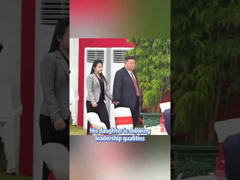His daughter shows leadership qualities #northkorea #kimjongun #shortsviral