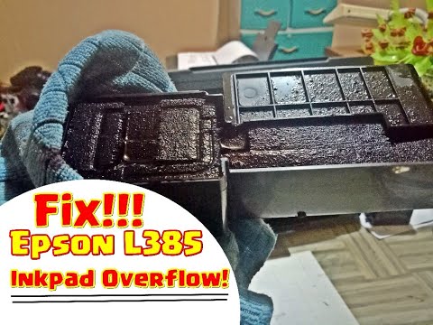 How to Fix Epson L385 Inkpad Overflow