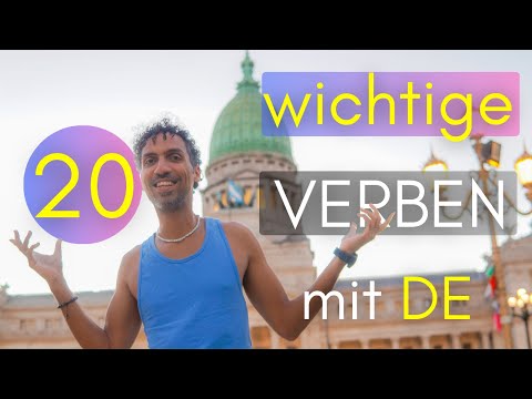 20 wichtige spanische Verben mit "DE" – Lerne sie jetzt! 🇪🇸✨