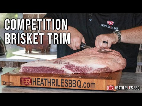 How To Trim A Competition Style Brisket | Heath Riles BBQ