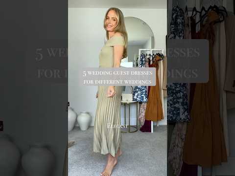 5 wedding guest dresses for different types of weddings 🤍